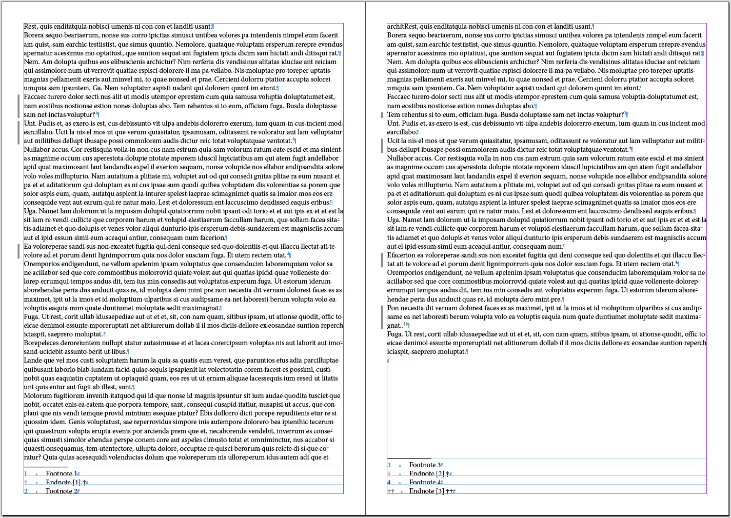 Two sets of footnotes in InDesign - Adobe Community - 14837883