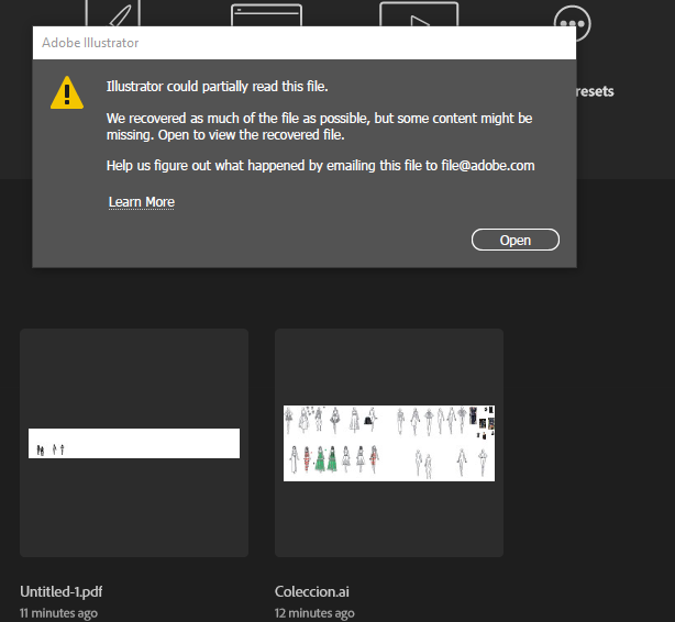 Corrupted acrobat illustrator file - Adobe Product Community - 14850149