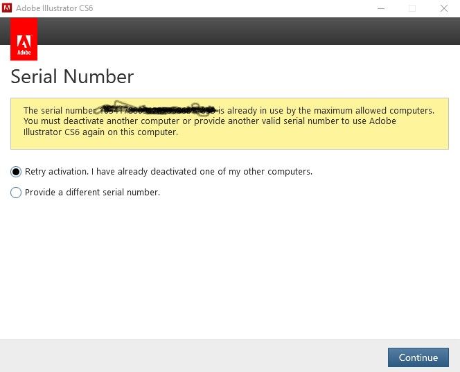 Solved: Illustrator CS 6 activation - Adobe Community - 13908929