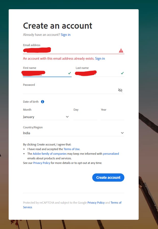 Unable to sign up for esign developer account - Adobe Product Community ...