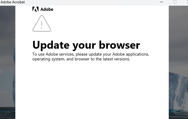 Error: update your browser - Adobe Product Community - 14855112