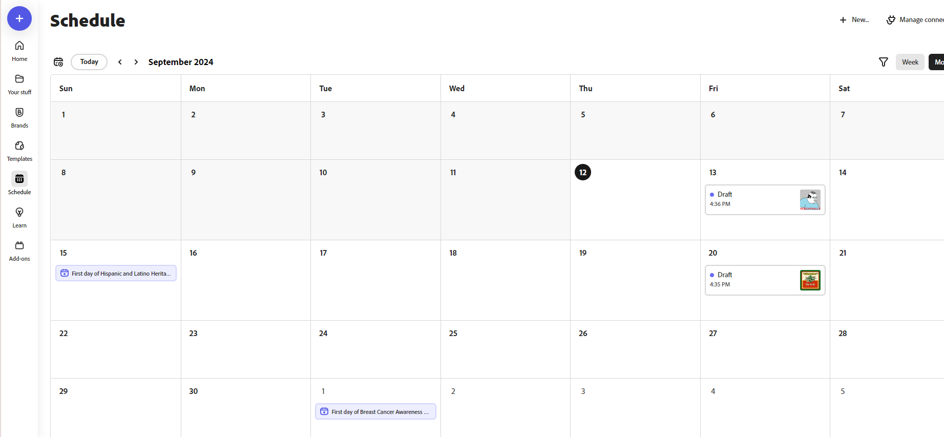 Adding events to express calendar - Adobe Product Community - 14841707