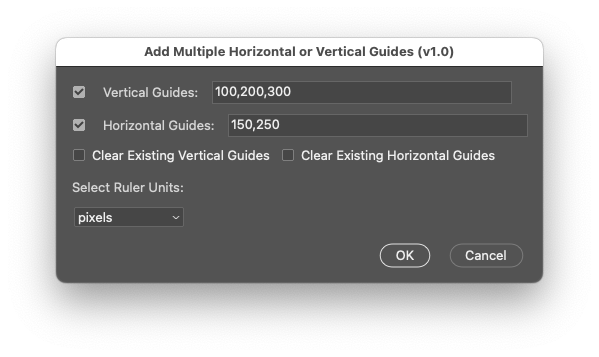 Dual Guide Creation (Horizontal & Vertical) - Adobe Community - 14451554