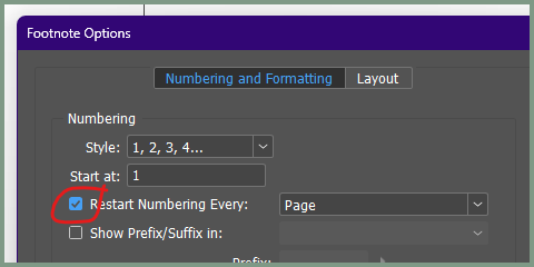 Solved: How to Restart Footnotes on Every Page in InDesign - Adobe ...