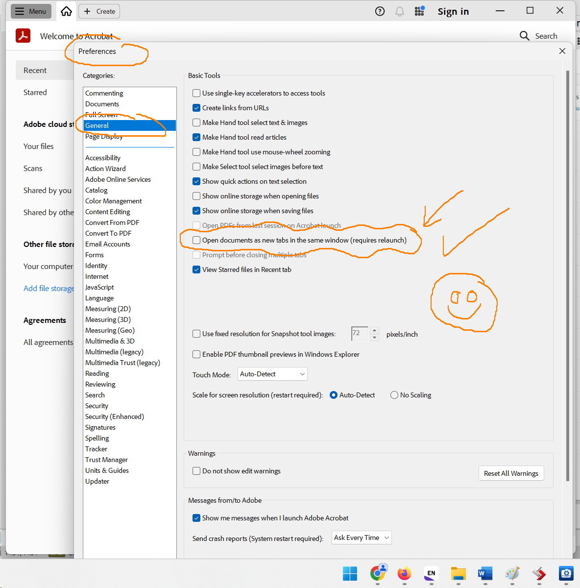 Solved: Acrobat Pro 2023.001.20064: The “Open documents as... - Adobe ...