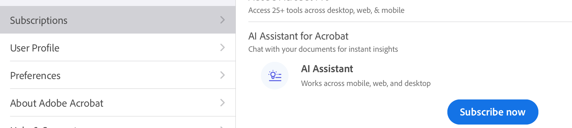 Solved: Remove AI icon in Acrobat Reader Mobile - Adobe Product ...