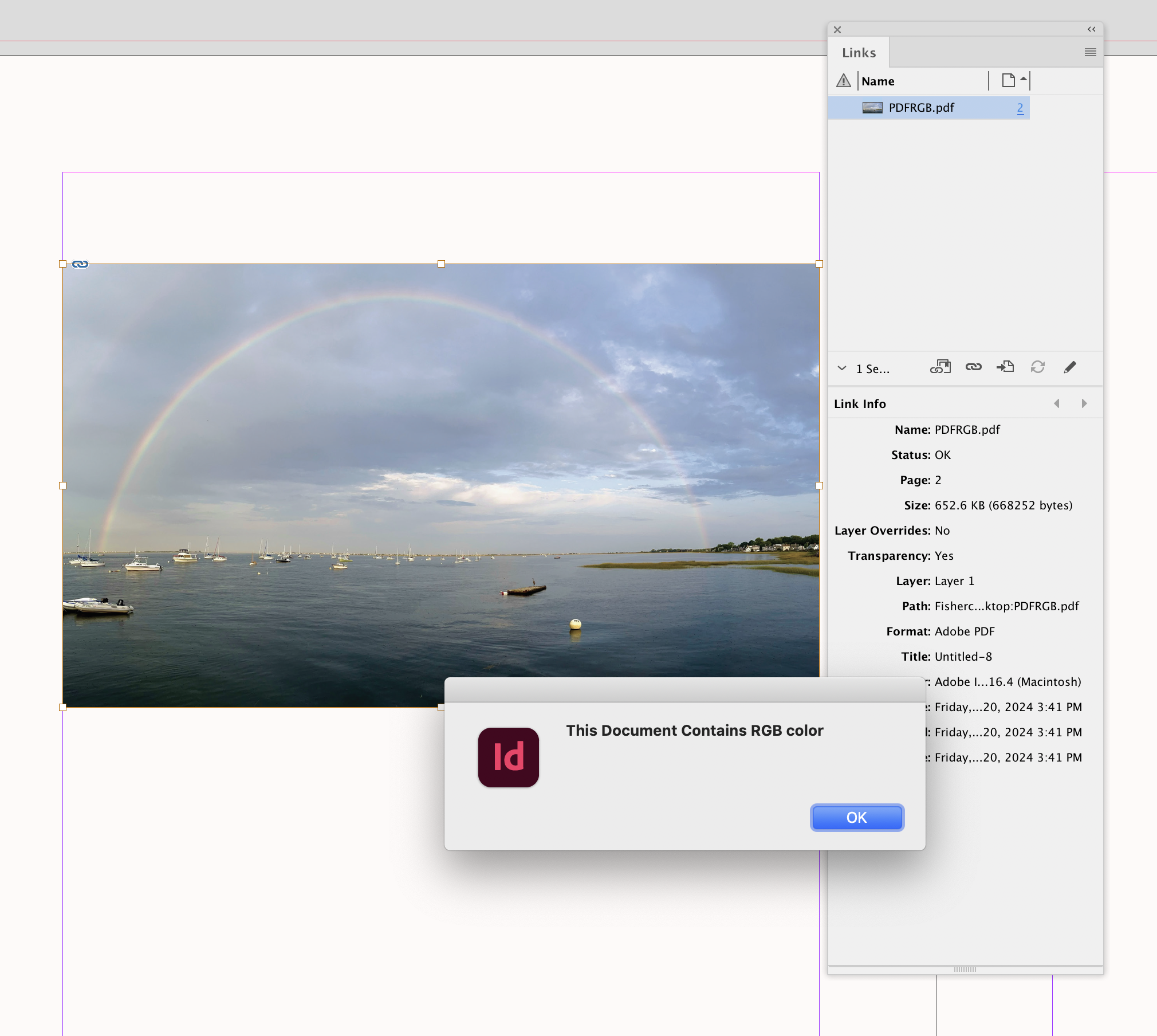 Event Listener to check RGB Image(s) in InDesign a... - Adobe Community ...
