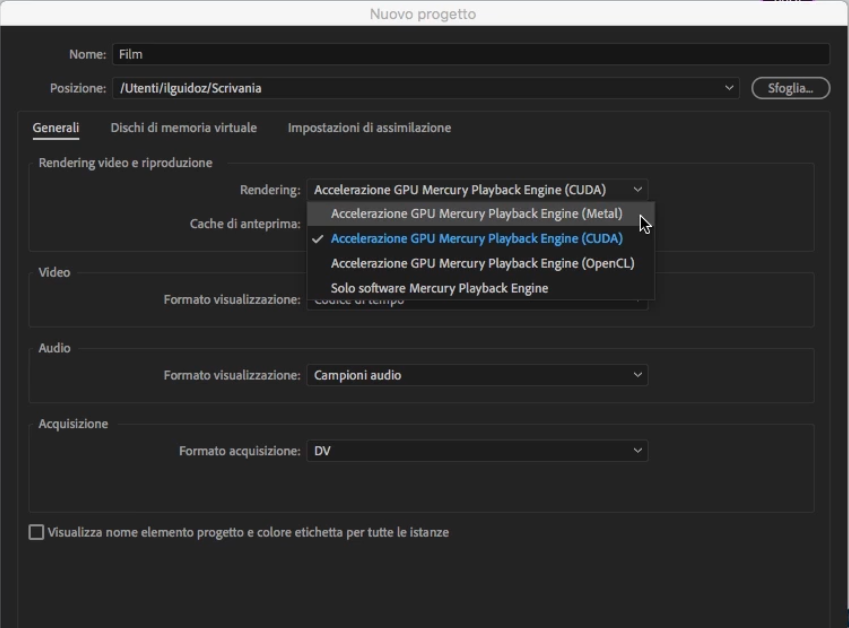Solved: Premiere Pro settings for new project - Adobe Product Community ...