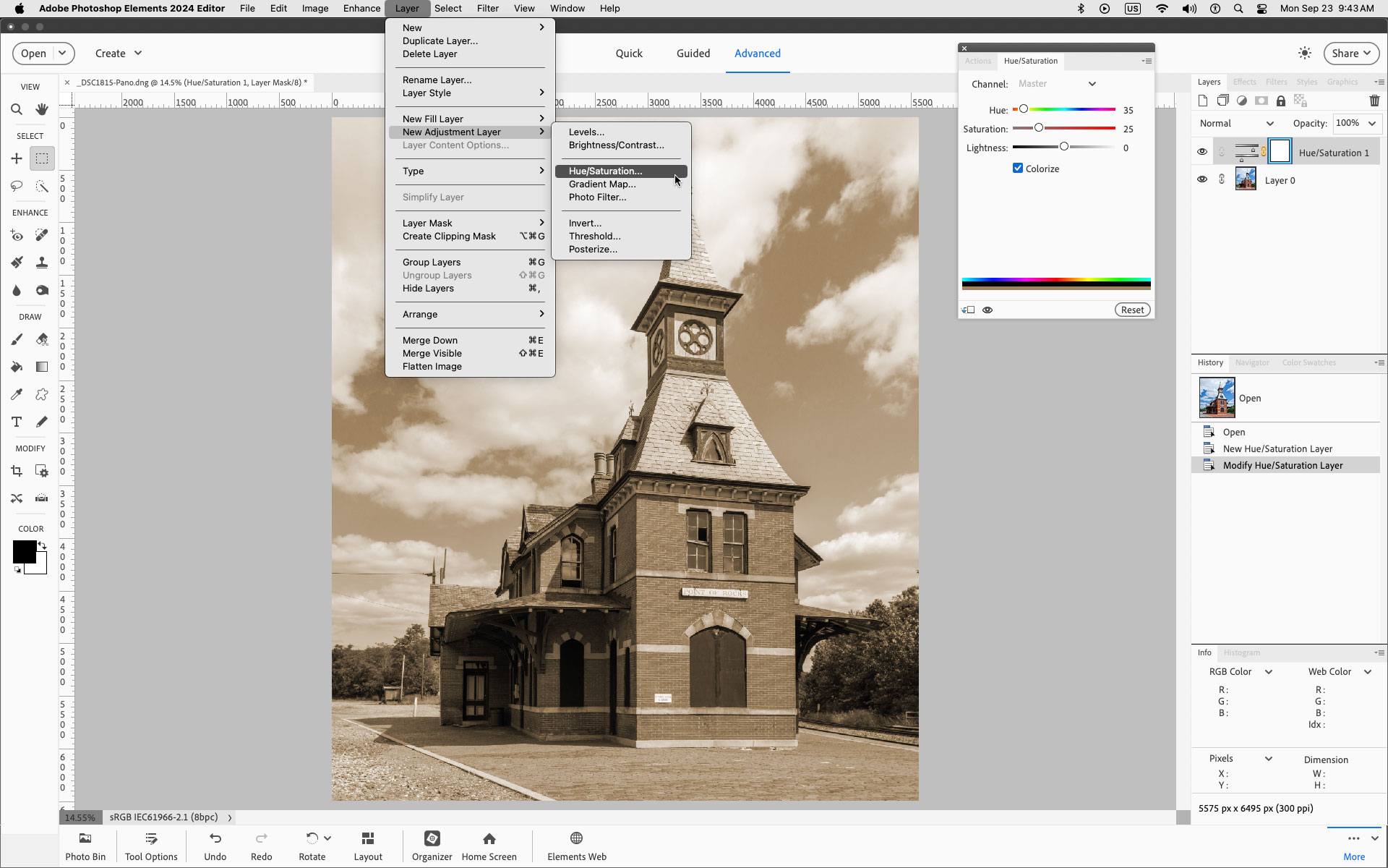 Creating sepia style photos. - Adobe Community - 14873909