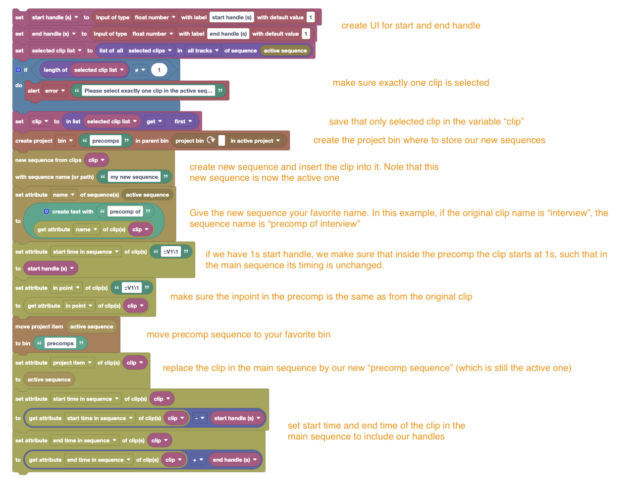 Automation Blocks Script Idea Nest Selected Shot Adobe Product Community 14879882