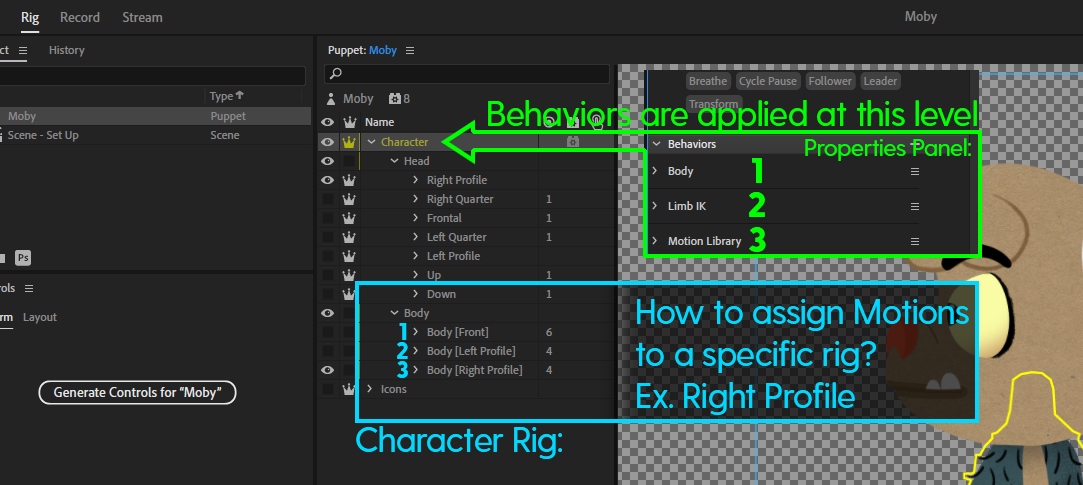 How to set up multiple body rigs for Motion Librar... - Adobe Product ...