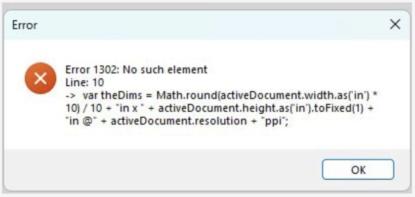 Modifying a script from PS to work in PSE - Adobe Community - 14890029