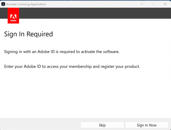 Solved: Adobe Acrobat 2020 Std no longer allows sign-in - Page 2 - Adobe Product Community ...