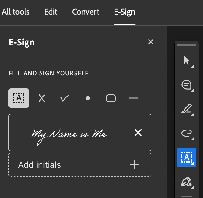 Fill & sign - Adobe Product Community - 14896716