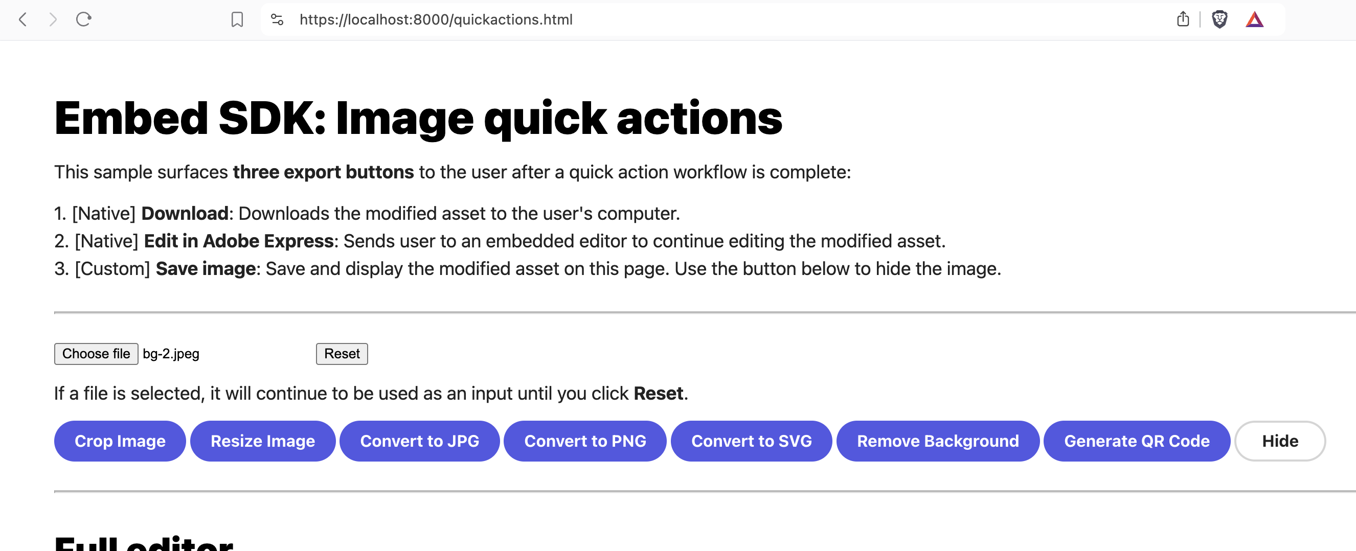 Adobe express not available in localhost - Adobe Product Community - 14910072