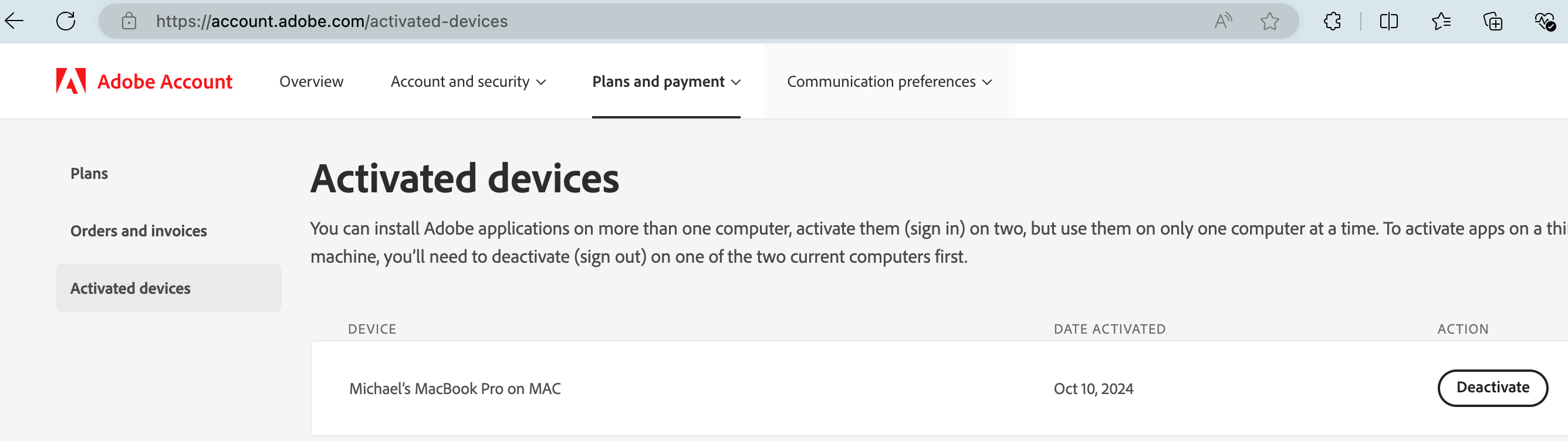 Site licence issue. Deactivation. - Adobe Community - 14907789