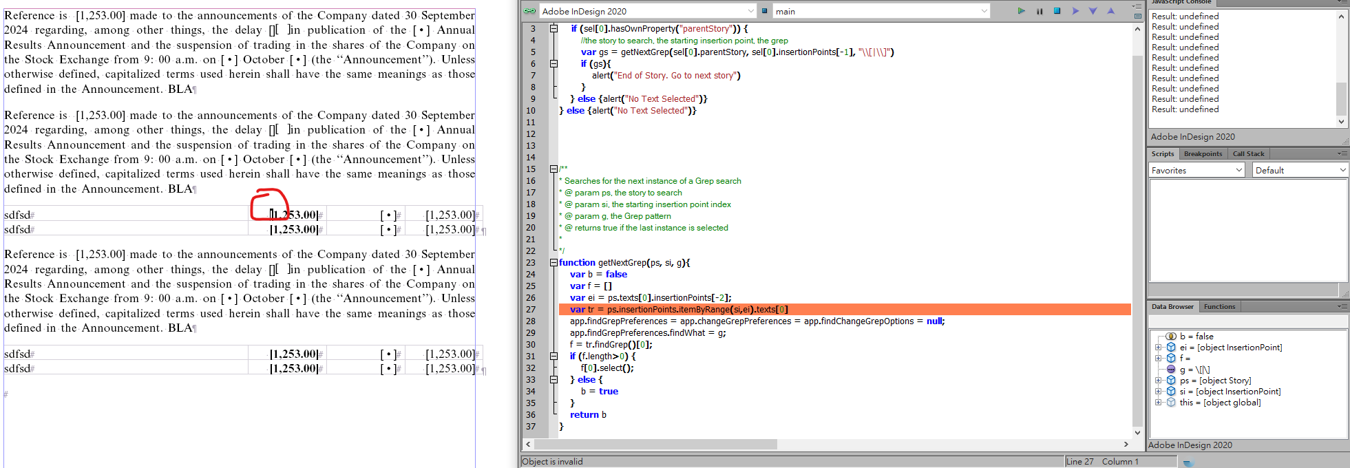 How to find next/find previous with select text - Adobe Product ...