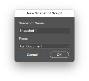 New snapshot options (after the ellipsis) - Adobe Product Community ...