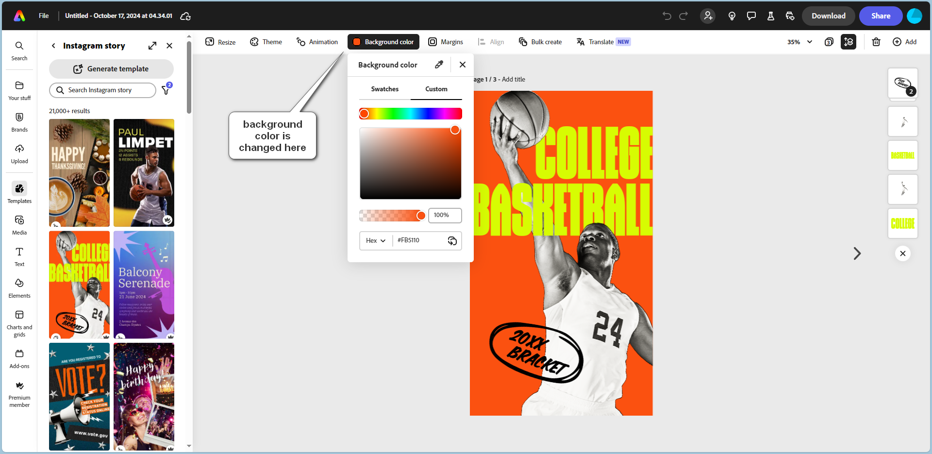 adding colors to adobe express design or brand - Adobe Product ...