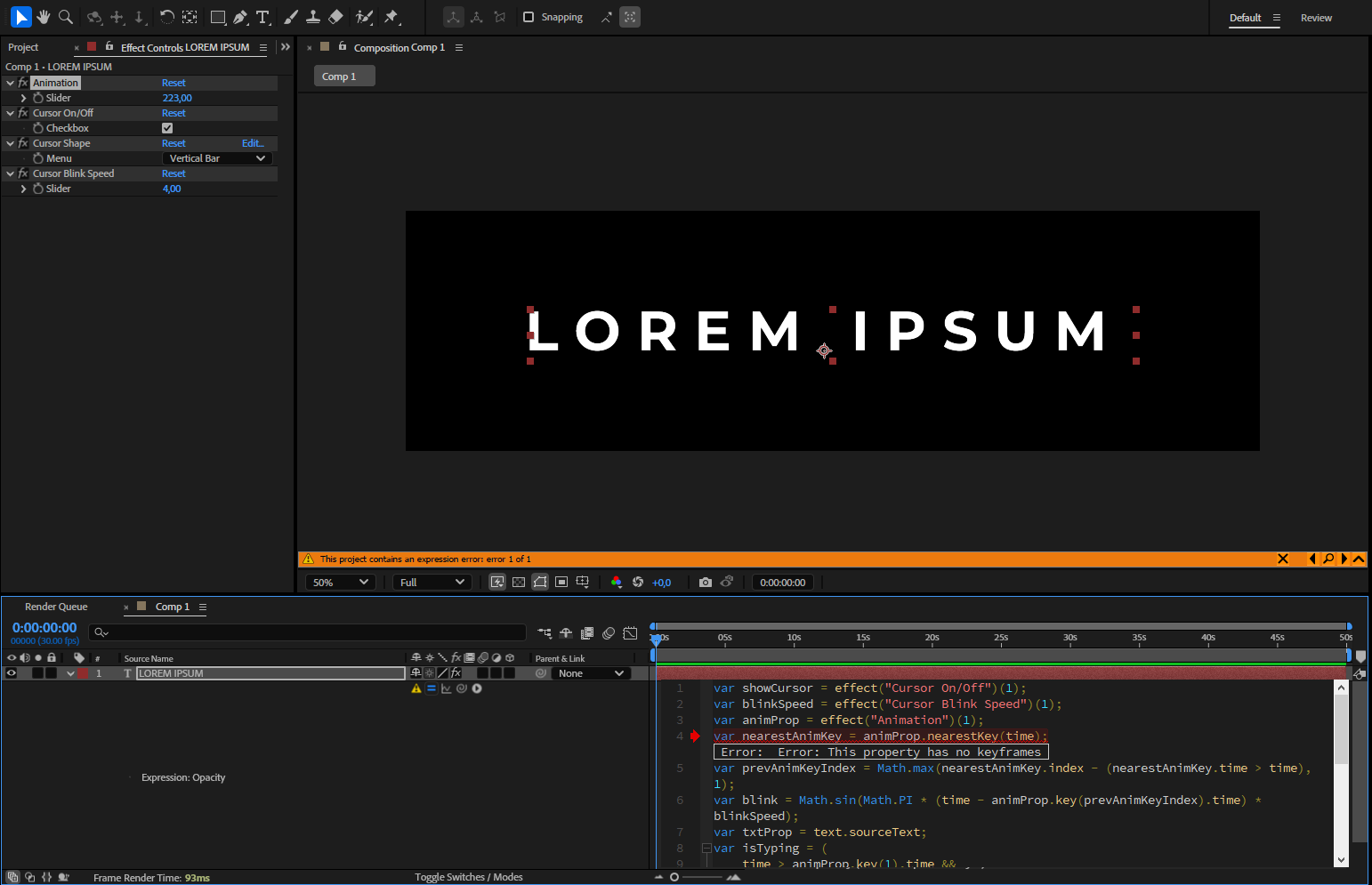Re: The Blinking cursor typewriter console effect ... - Adobe Community ...