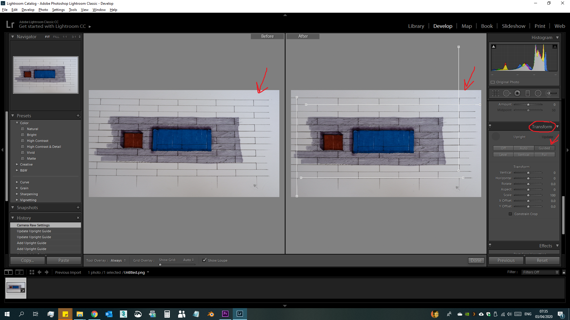 how to straight lines on of a canvas on Premiere? - Adobe Community ...