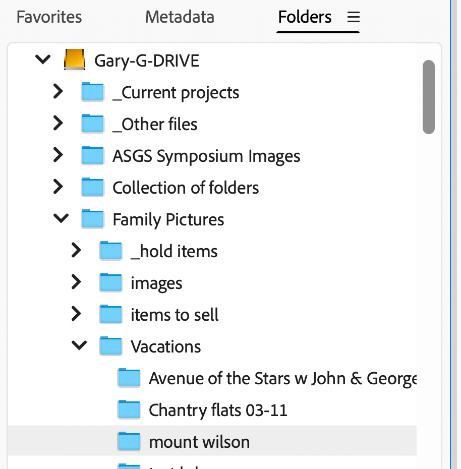 Solved: Lost folder in Adobe Bridge - Adobe Product Community - 14939771