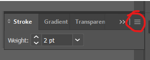 Solved: Stroke panel not showing other options - Adobe Product ...