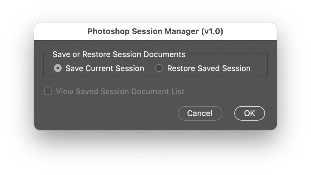 Restore previous session - Adobe Product Community - 14189684