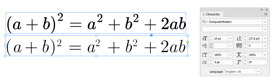Solved: Typeface for New Math Expressions in InDesign - Adobe Community ...