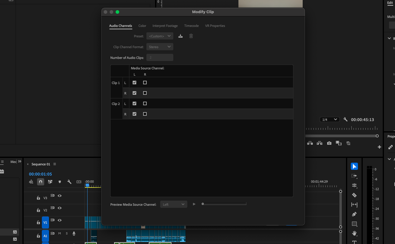 Audio Channels Issue - Adobe Community - 14955062