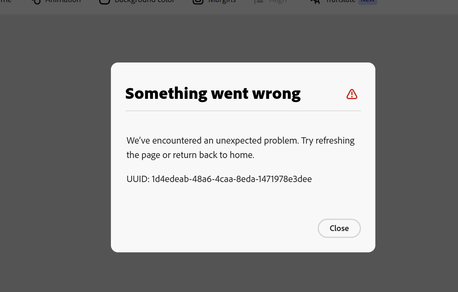 How can I follow up on error ID? - Adobe Product Community - 14957244