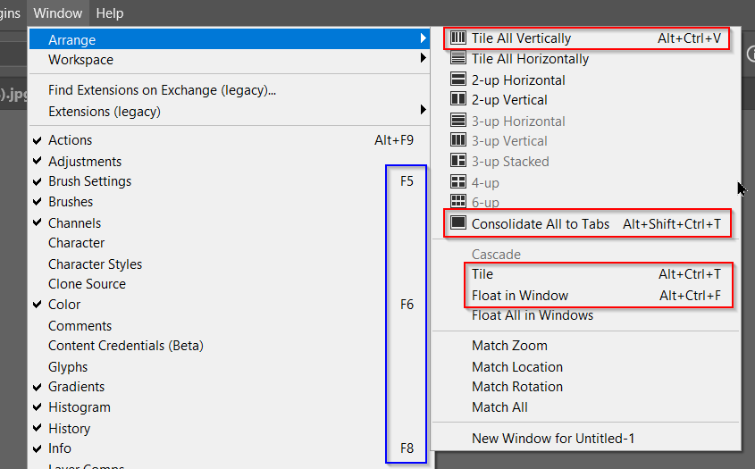 Solved: How do I get tab groups to unglue from each other? - Adobe Product Community - 14962364