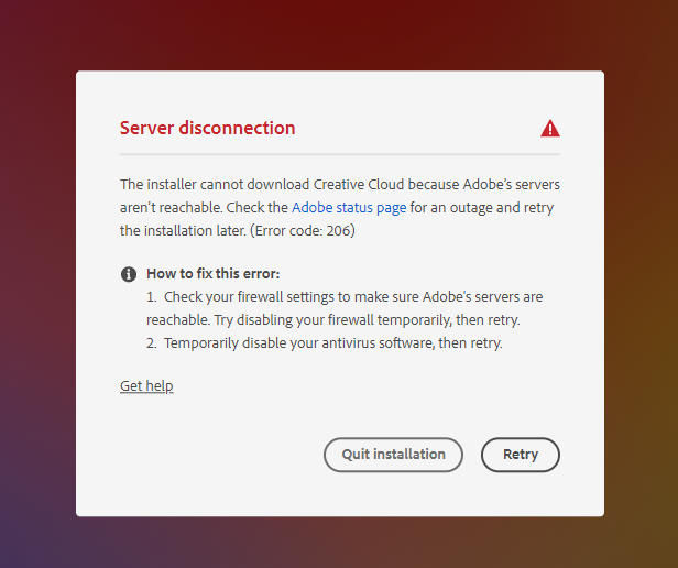 Cannot install Creative Cloud desktop app - Adobe Product Community ...