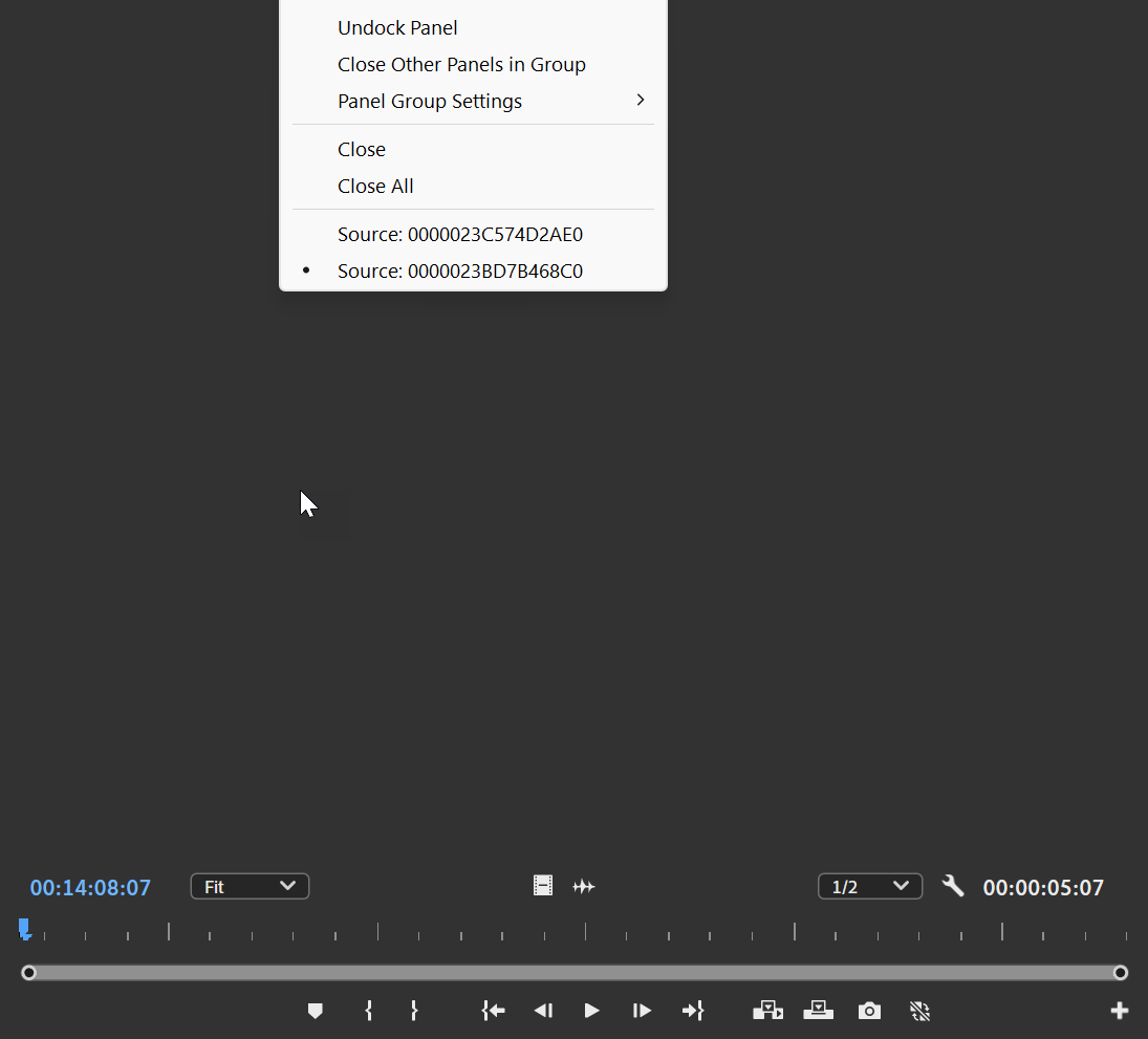 Match frame/ source video broken - Adobe Community - 14965765