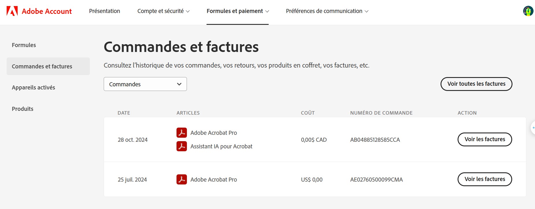 Solved: Remboursement d une Facture déjà Annuler - Adobe Community ...