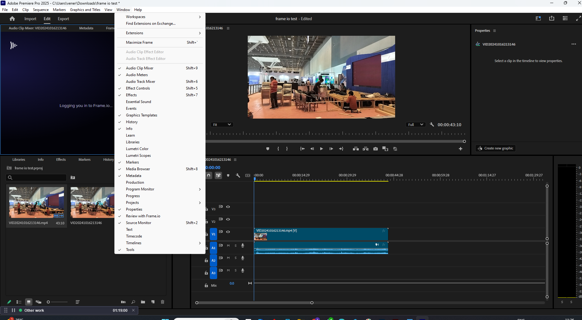 Frame io login error - Adobe Product Community - 14975719