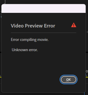 Video Preview Error - Adobe Community - 14980652