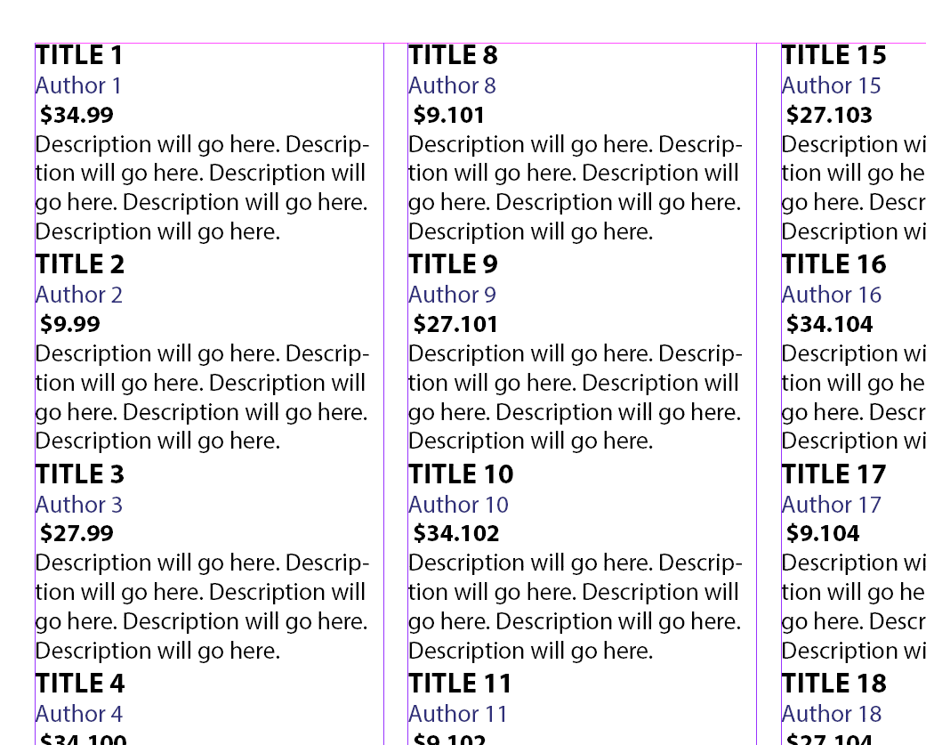 Exporting from Excel, importing to InDesign docume... - Adobe Product ...
