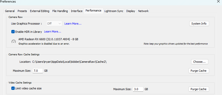 Lightroom cannot turn on GPU full graphics acceler... - Adobe Community ...