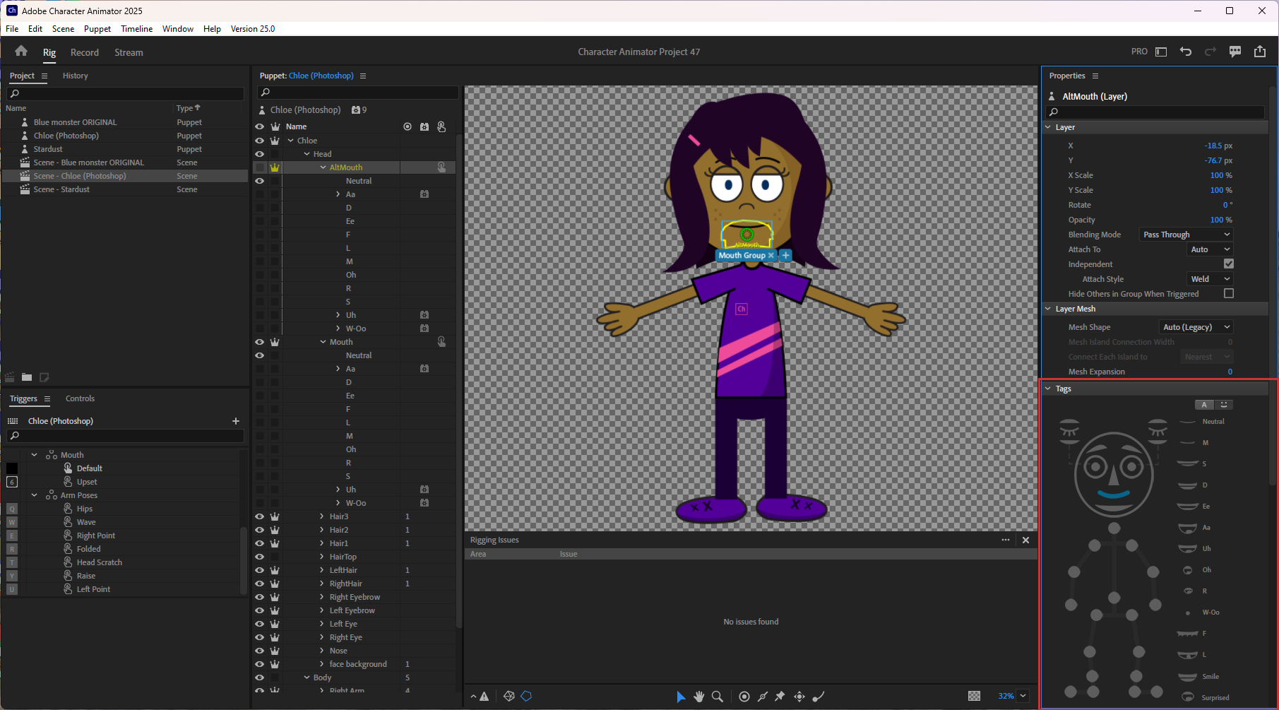 The problem of a Puppet's mouth not moving - Adobe Community - 14996149