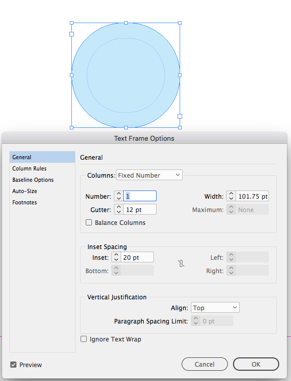 Solved: Text frame inset spacing and rounded corners: will... - Adobe ...