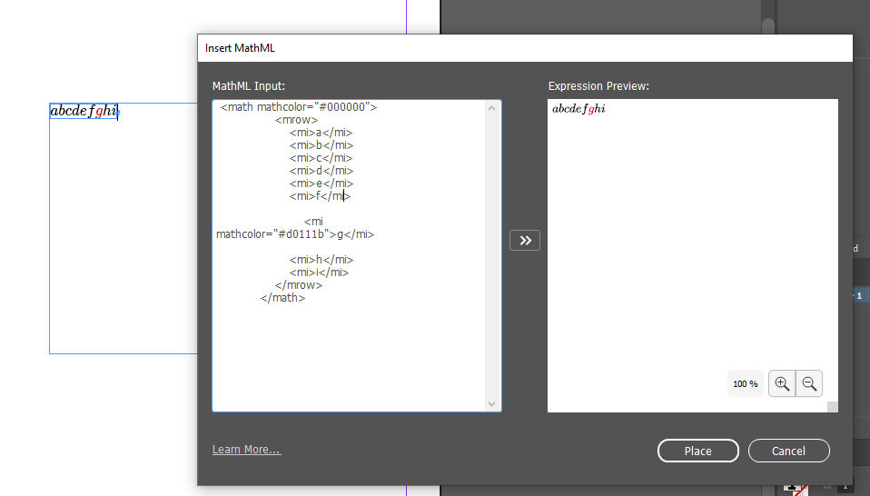 Solved: MathML - Adobe Product Community - 15000837