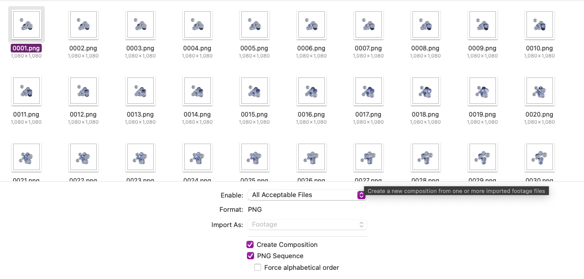 After Effects png sequence error - Adobe Community - 14987623
