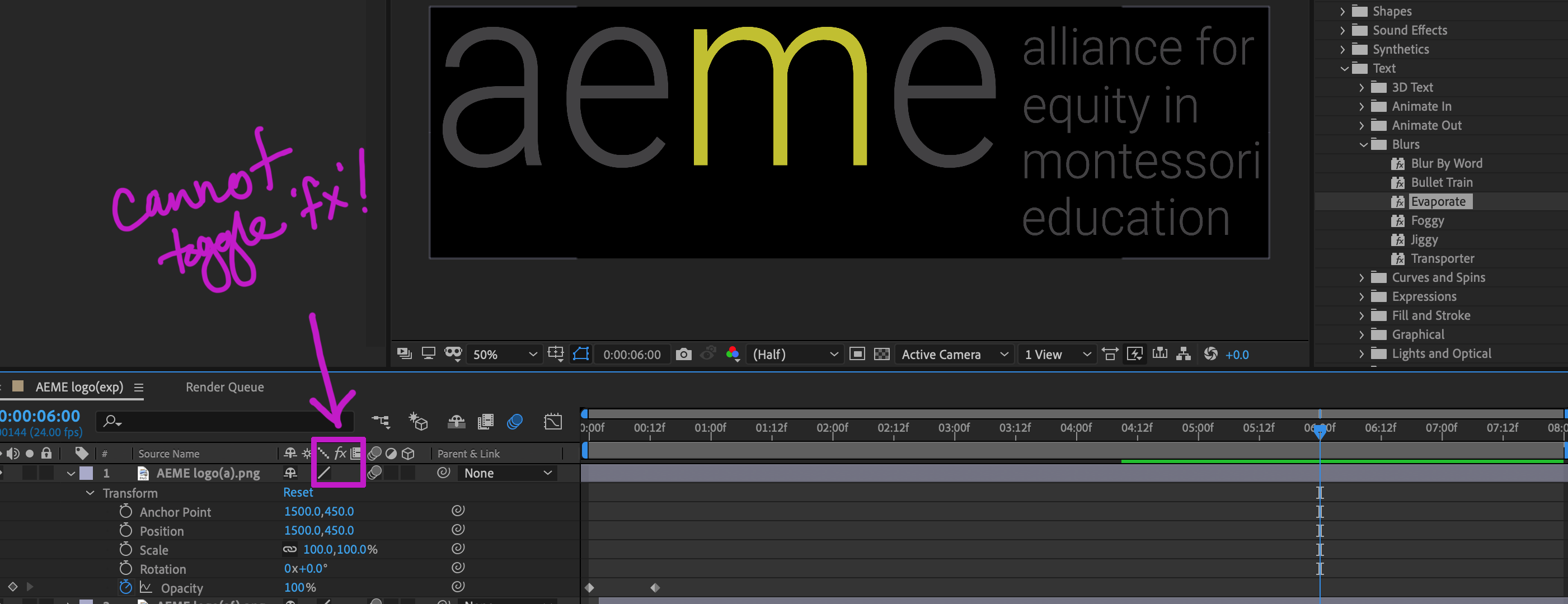 Solved: Cannot See or Apply Animation Presets - Adobe Community - 9771113