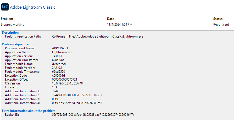 LrC Start-up Issue - Adobe Product Community - 15015299
