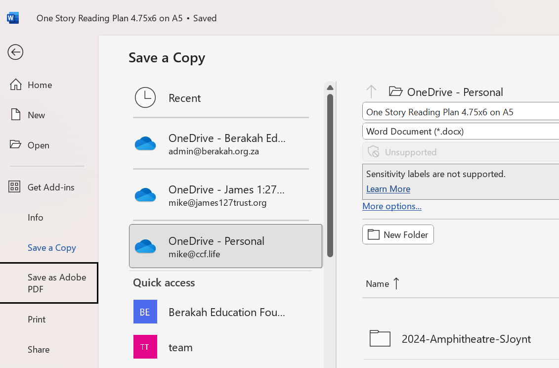 PDFMaker.OfficeAddin - changing Office 365 applica... - Adobe Product ...