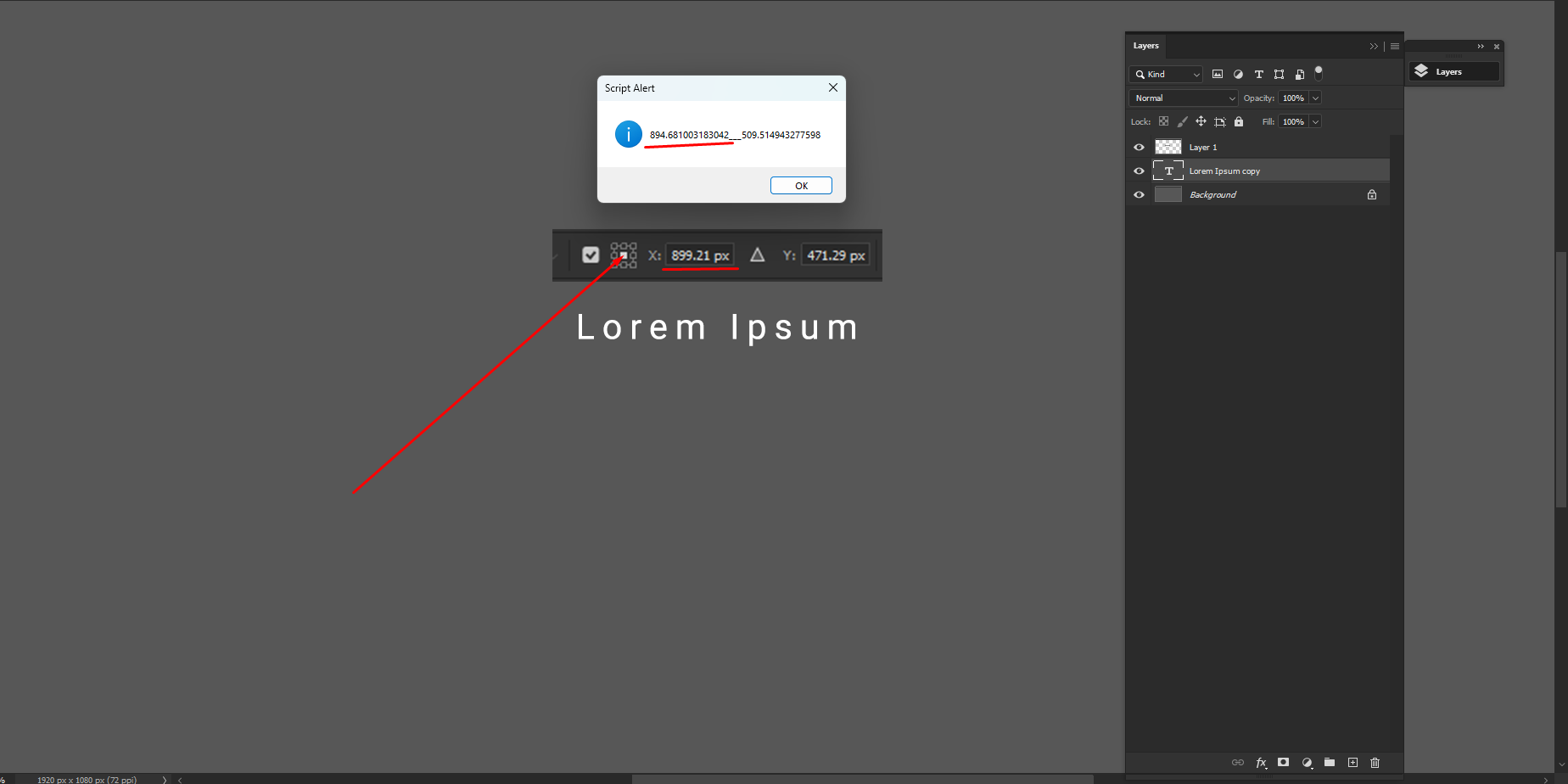 Solved: Script for the absolute value of a text box middle... - Adobe Community - 15022628