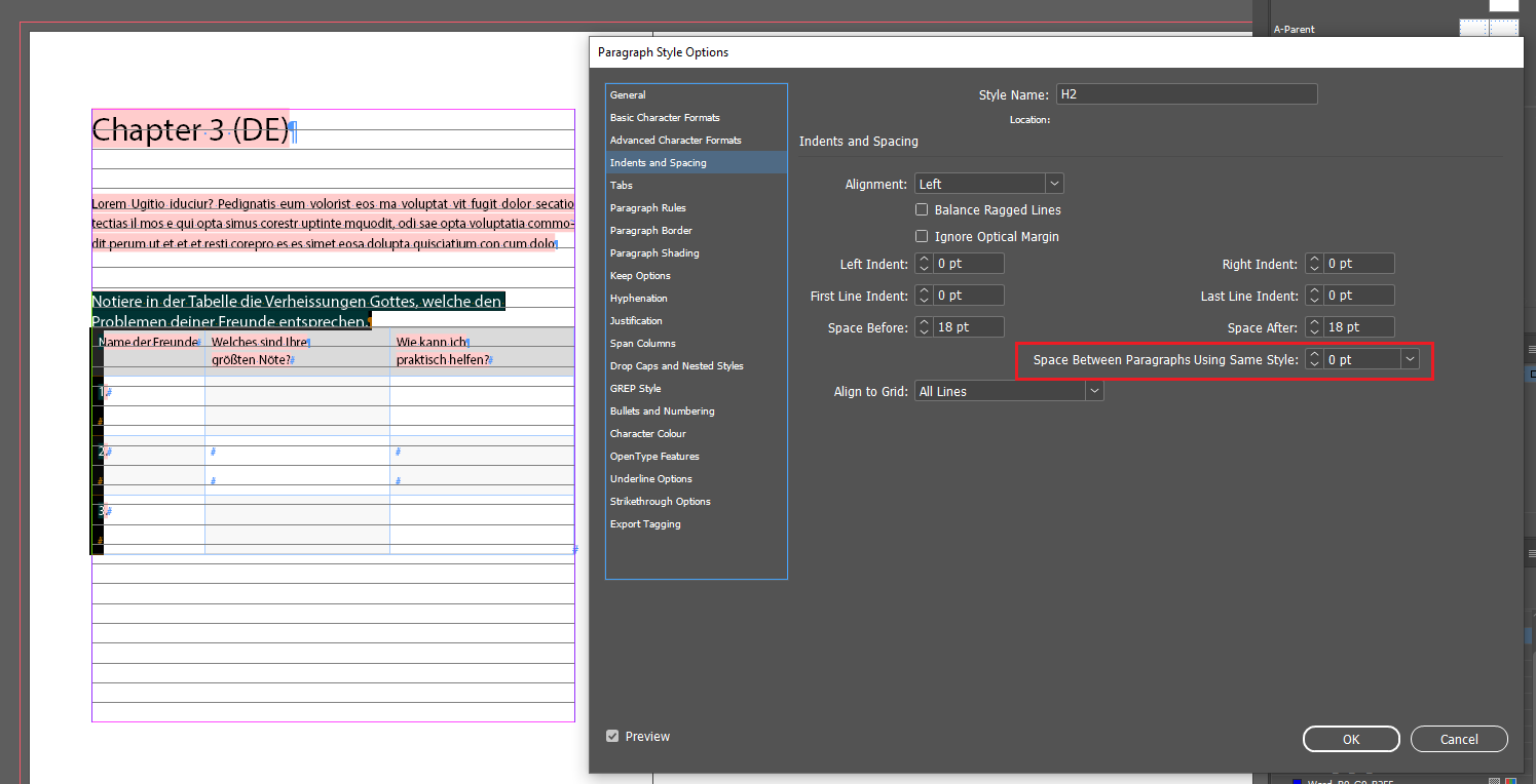 Spacing below the table - Adobe Community - 15020127