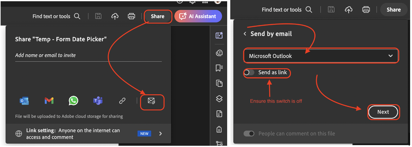 Intermittent issues with sending files as attachme... - Adobe Product ...