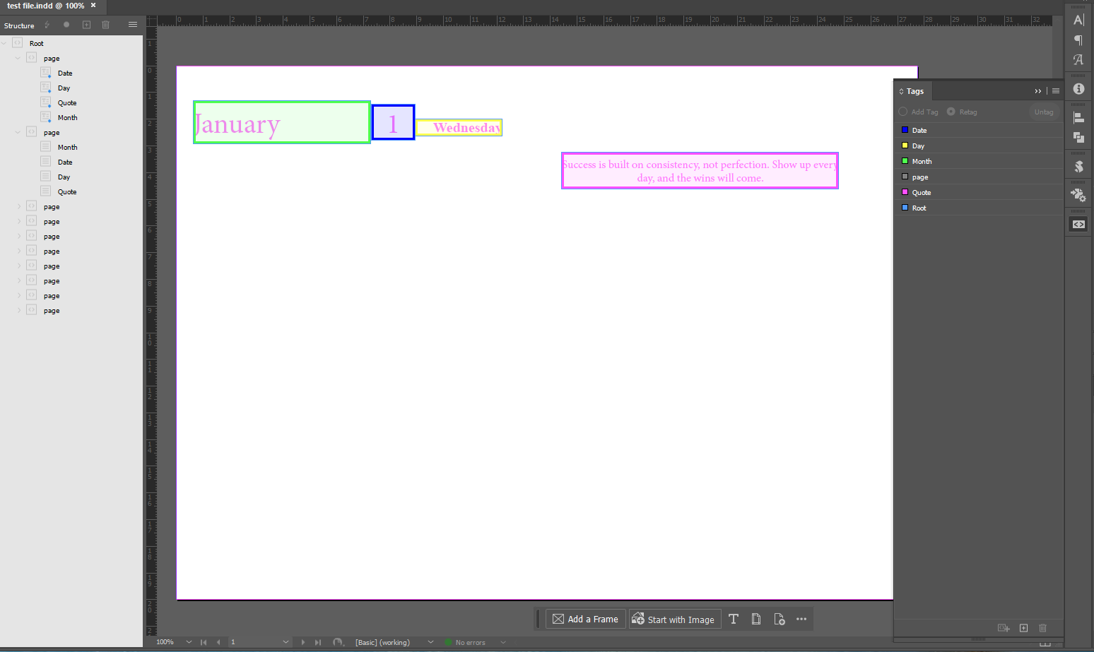 How to Flow XML Data into 4 Independent Text Frame... - Adobe Product Community - 15040458